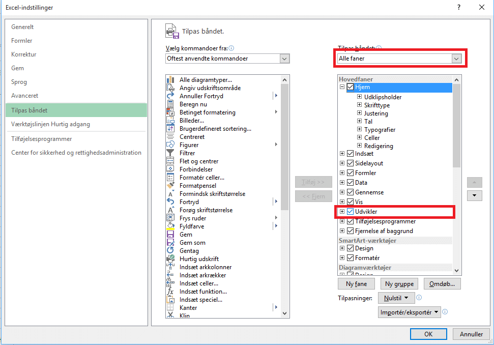 Sådan opretter du et afkrydsningsfelt (checkbox) i Excel