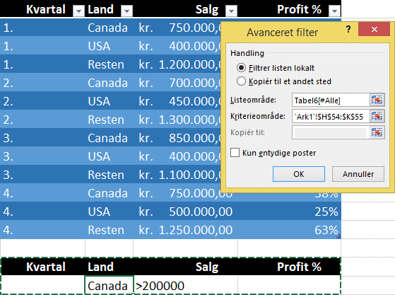 10 Hurtige tricks til en fantastisk tabel i Excel
