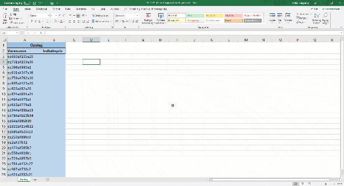 Online kursus om Excel's Opslagsfunktioner (bl.a. LOPSLAG)