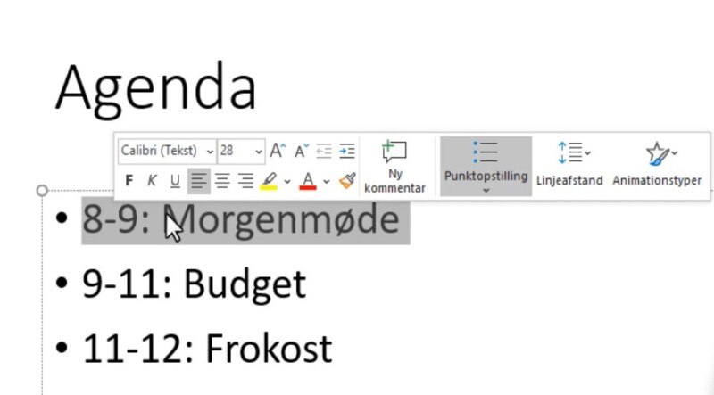 Sådan formaterer du tekst professionelt i PowerPoint
